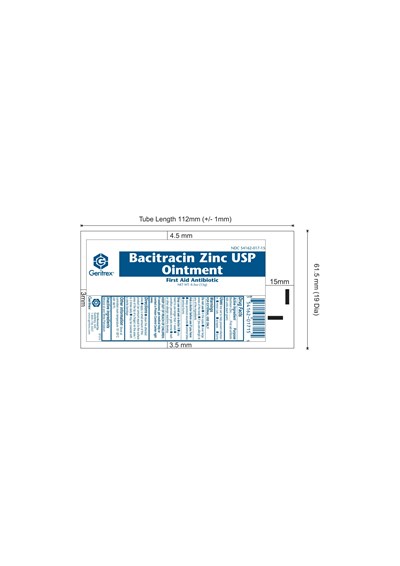 Bacitracin Zinc- Images NDC54162-017