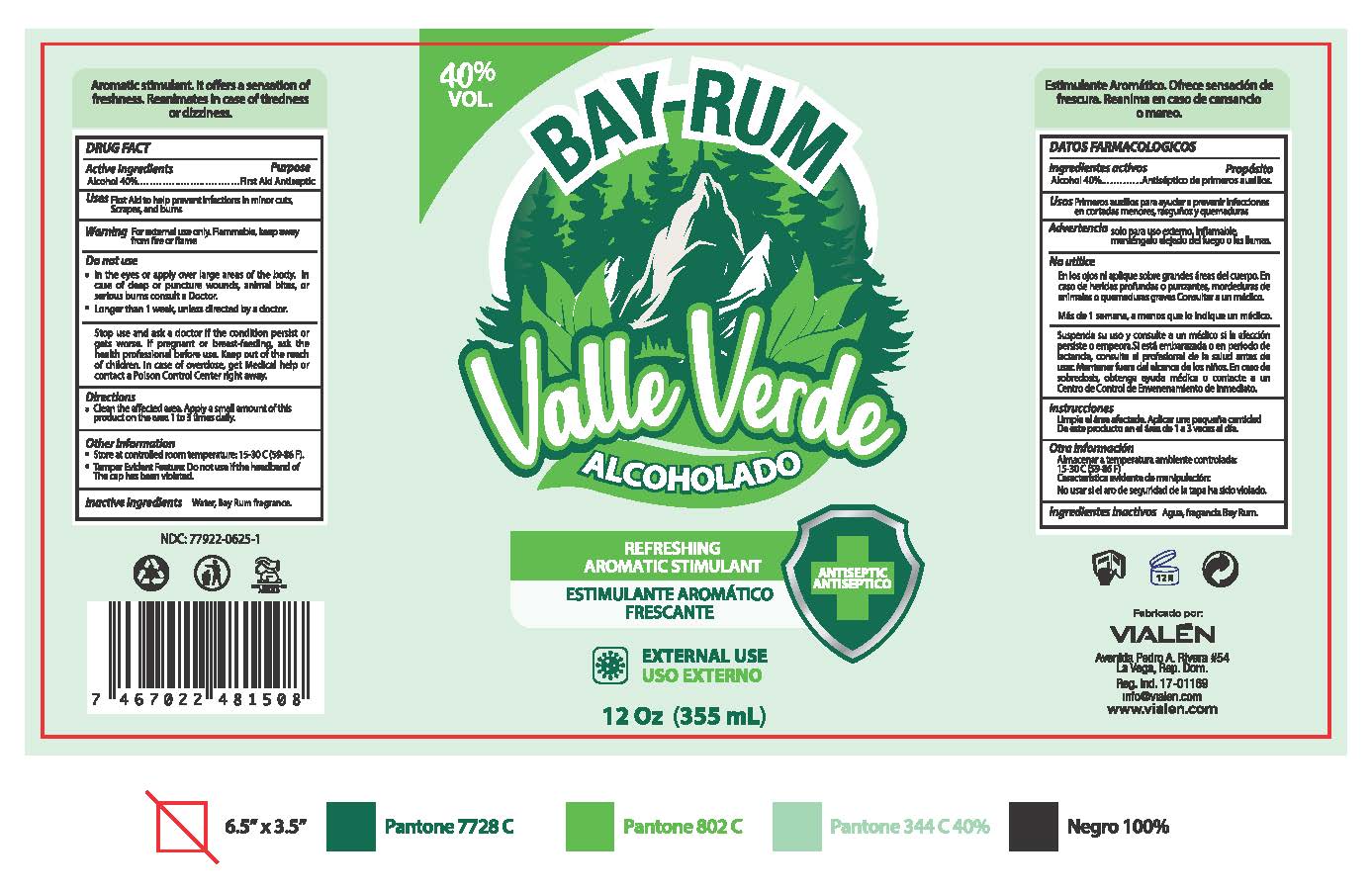 Product Images Bay Rum Valle Verde Photos - Packaging, Labels & Appearance