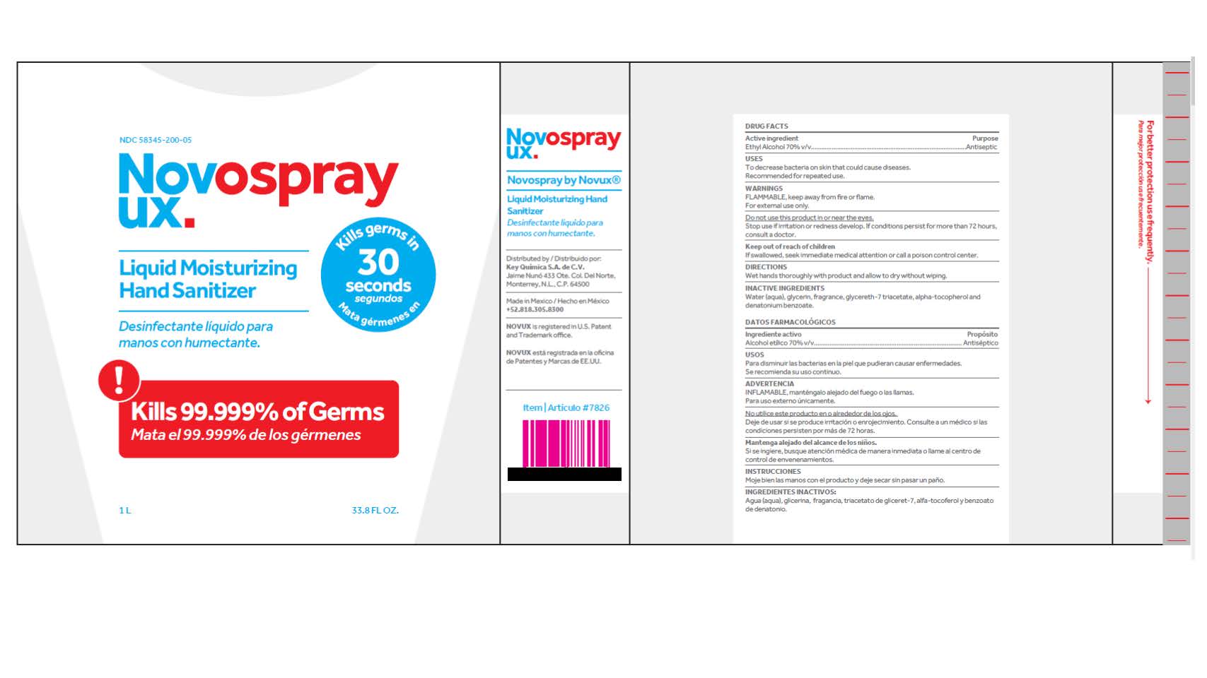 NDC 58345-200 Novospray Spray Topical
