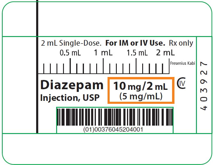 NDC 76045-204 Diazepam Injection, Solution Intramuscular; Intravenous ...