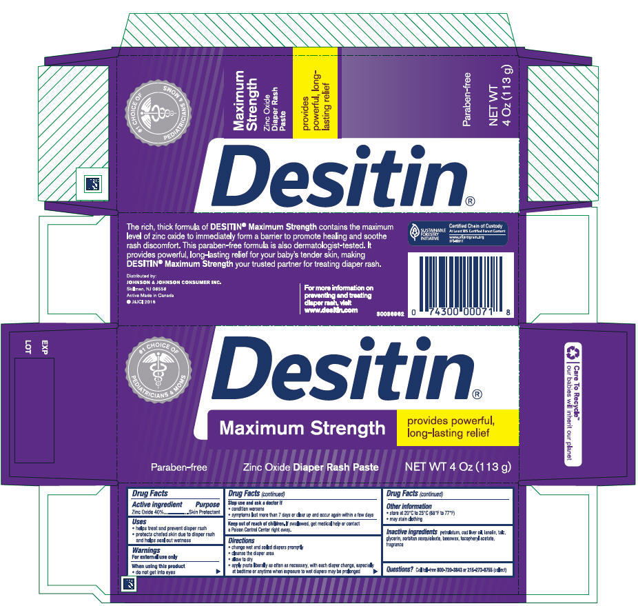 NDC 69968-0061 Desitin Maximum Strength Diaper Rash Zinc Oxide