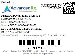 Product Images Prednisone Photos - Packaging, Labels & Appearance