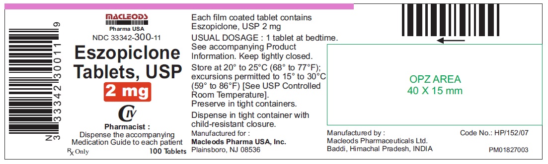 NDC 80425-0062 Eszopiclone Eszopiclone