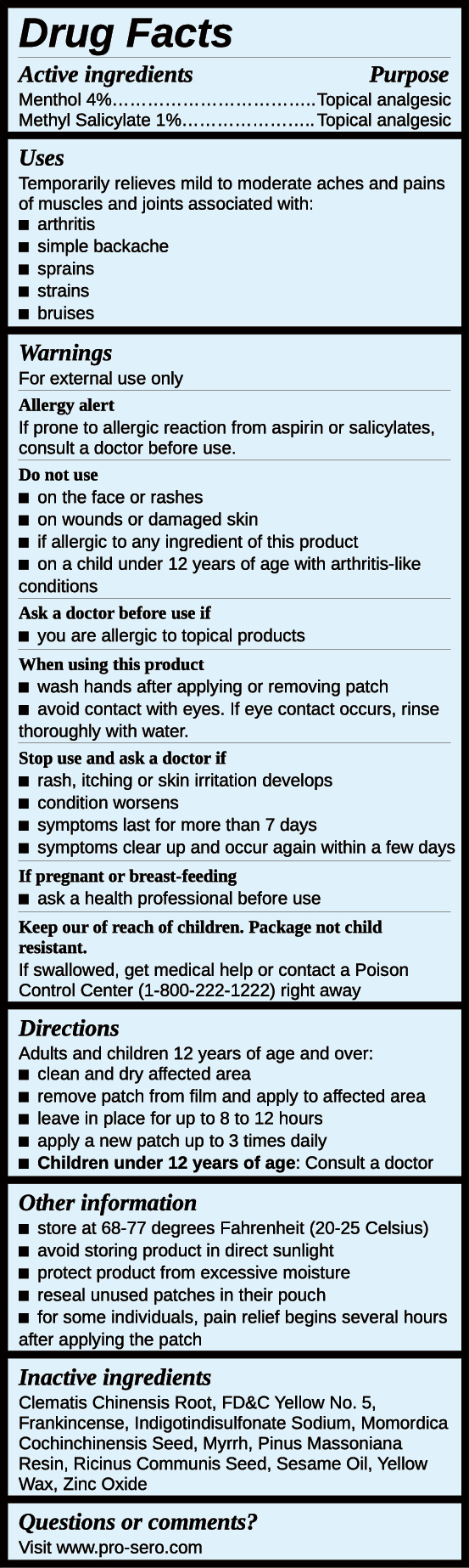 Product Images Pro-sero Pain Relief Photos - Packaging, Labels & Appearance