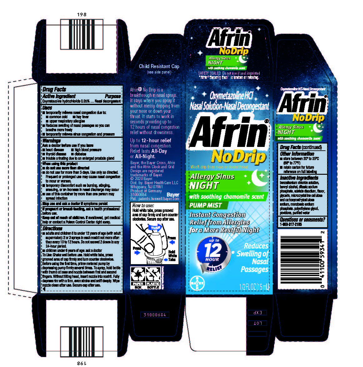 Product Images Afrin Nodrip Allergy Sinus Night Photos - Packaging ...