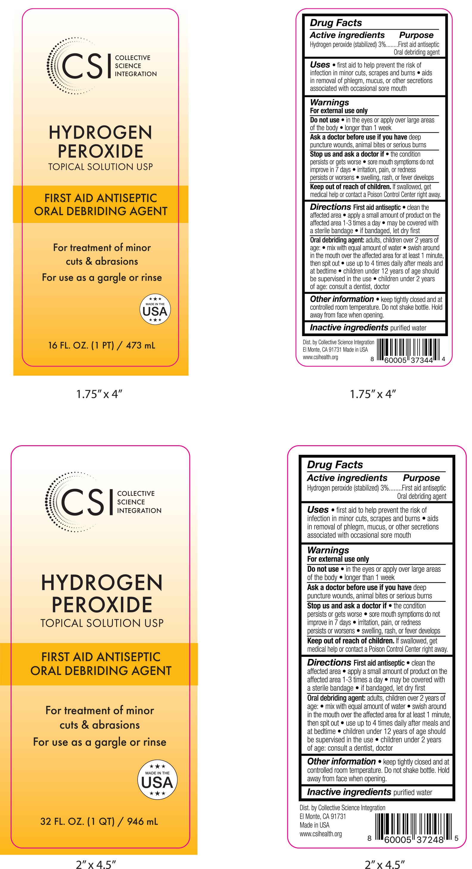 NDC 90055-207 16oz Hydrogen Peroxide