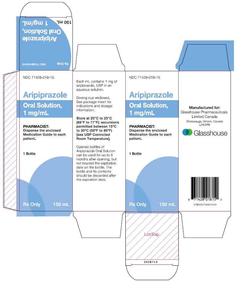 NDC Package 71428-018-15 Aripiprazole Solution Oral