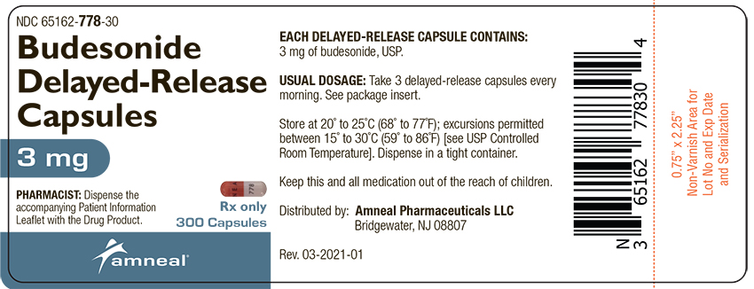Budesonide Capsule, Delayed Release- Images NDC65162-778