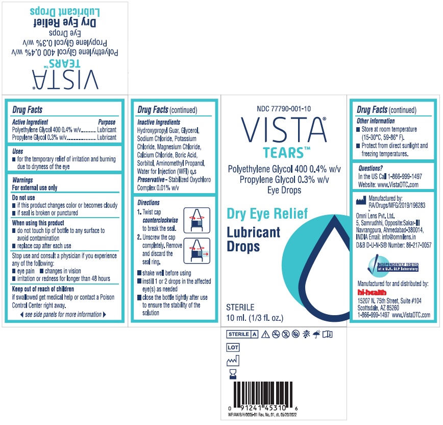 Product Images Vista Tears Dry Relief Eye Lubricant Drops Photos ...