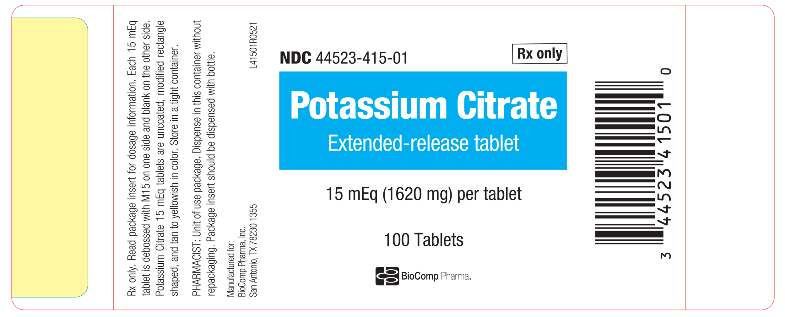 Pill Identifier Potassium Citrate - Size, Shape, Imprints and Color