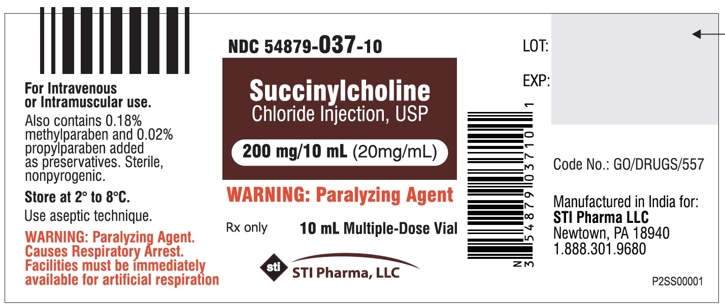 NDC 54879-037 Succinylcholine Chloride Succinylcholine Chloride