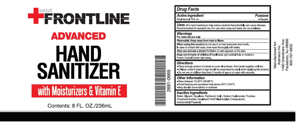 Product Images Med X Frontline Advanced Hand Sanitizer With ...