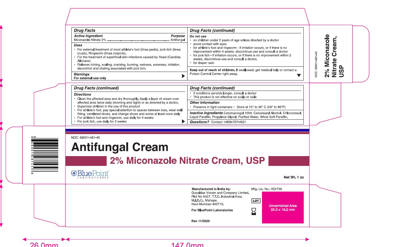 Antifungal Cream Cream Product Images - NDC 68001-481