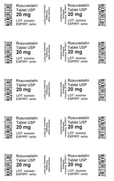 Rosuvastatin Calcium Product Images - NDC 60687-245