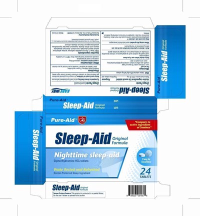 Sleep Aid FDA Label - NDC 67510-0160
