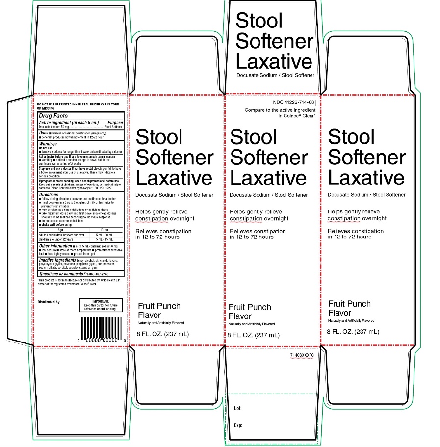 NDC 41226-714 Kroger Stool Softener Fruit Punch Liquid Oral