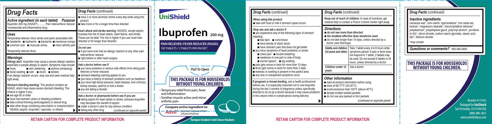 Product Images Unishield Ibuprofen Photos - Packaging, Labels & Appearance