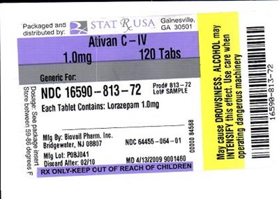 Product Images Ativan Photos - Packaging, Labels & Appearance
