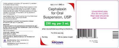 NDC 67877-544 Cephalexin Cephalexin