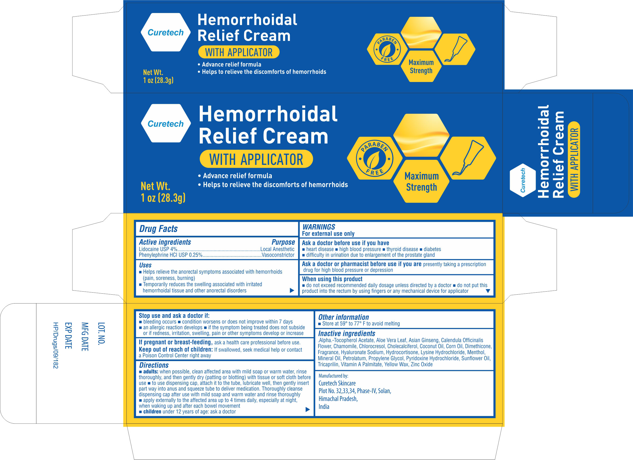 Hemorrhoidal Relief Cream- Images NDC73622-3077