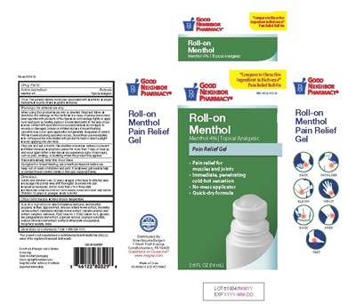 Good Neighbor Roll-on Menthol Pain R- Images NDC46122-803