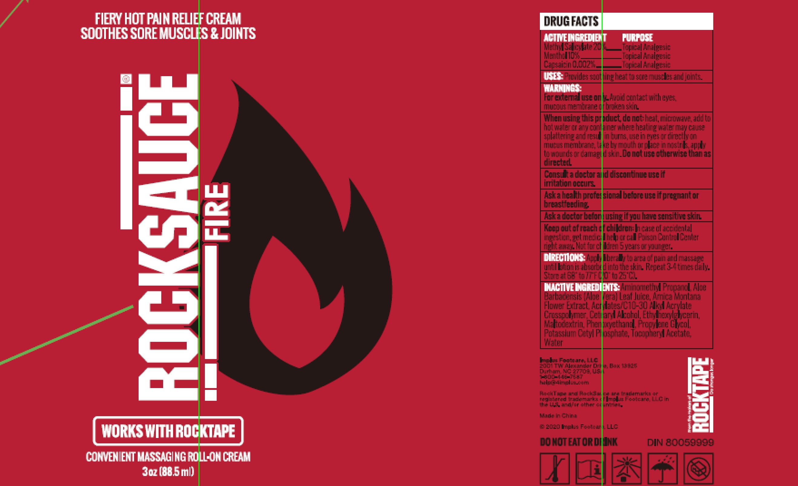 NDC 81683-013 Rocksauce Fiery Hot Pain Relief Methyl Salicylate ...