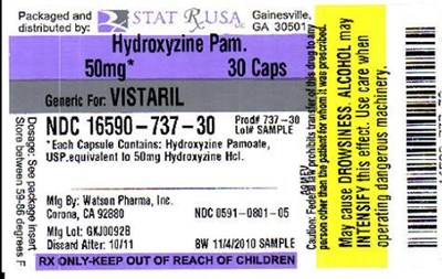 Product Images Hydroxyzine Pamoate Photos - Packaging, Labels & Appearance