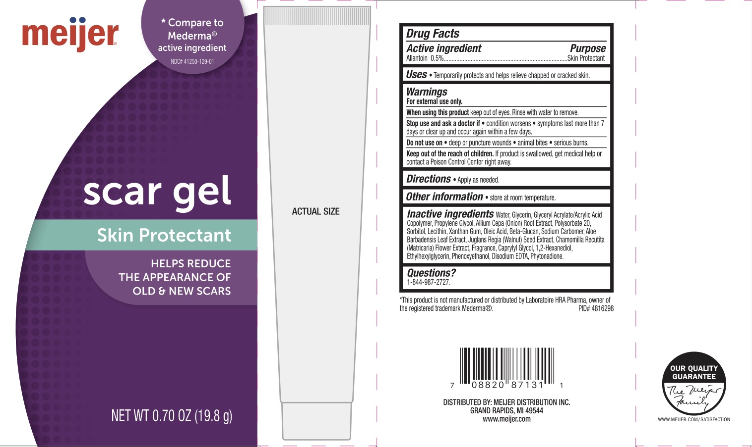 Label Meijer Scar Gel Gel Topical - Indications, Usage & Precautions