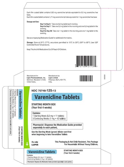 Varenicline Product Images - NDC 70748-127