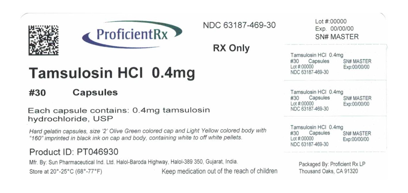 Tamsulosin Hydrochloride Capsule- Images NDC63187-469