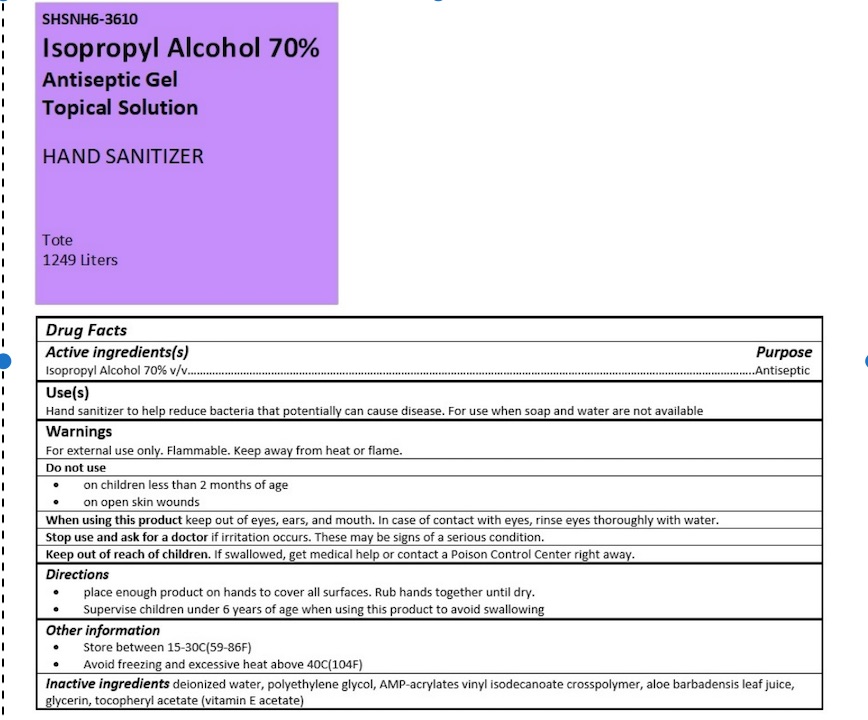 NDC 81342-003 Hsus Antiseptic Hand Sanitizer Ipa