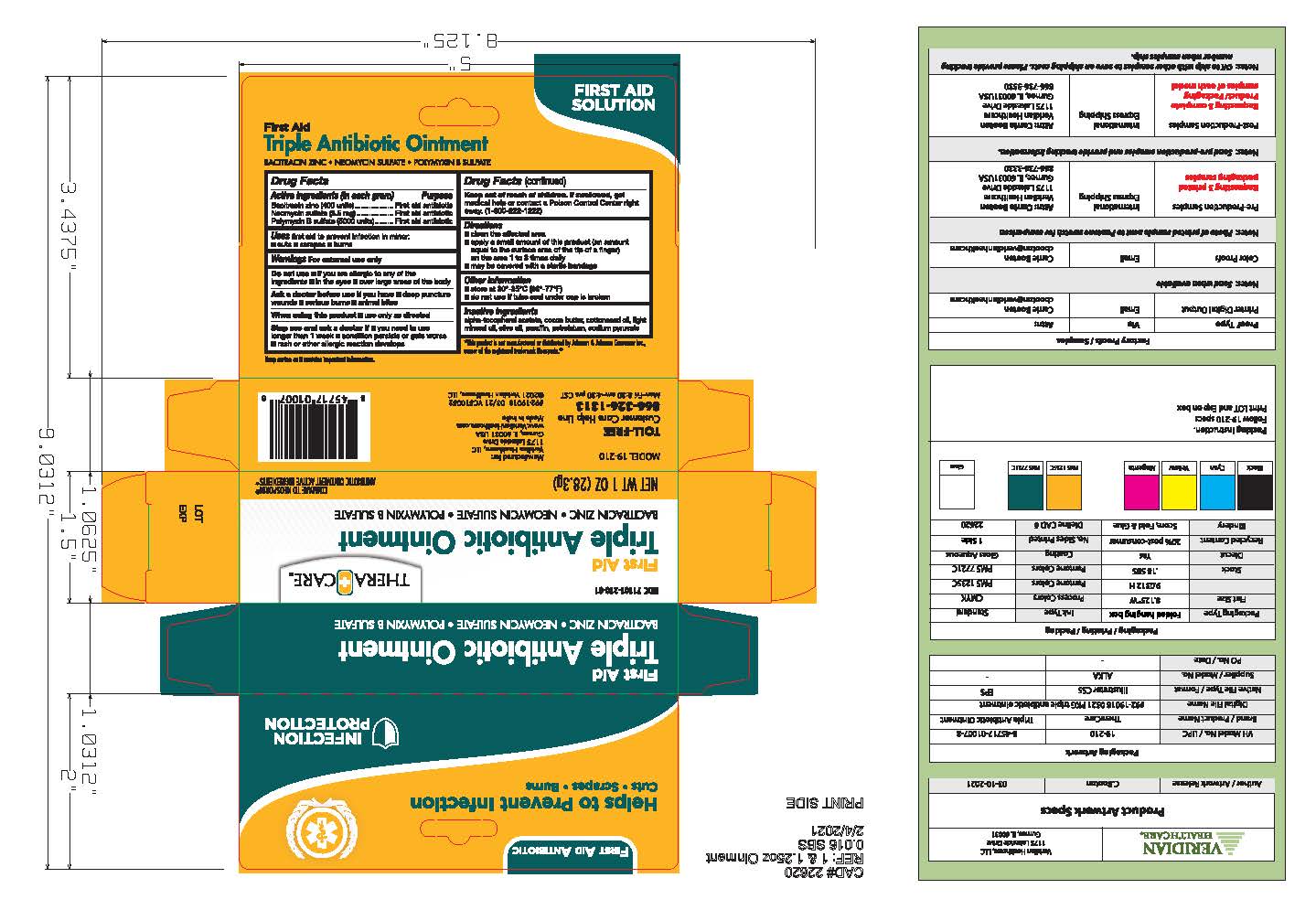 Product Images Theracare First Aid Triple Antibiotic Photos - Packaging ...