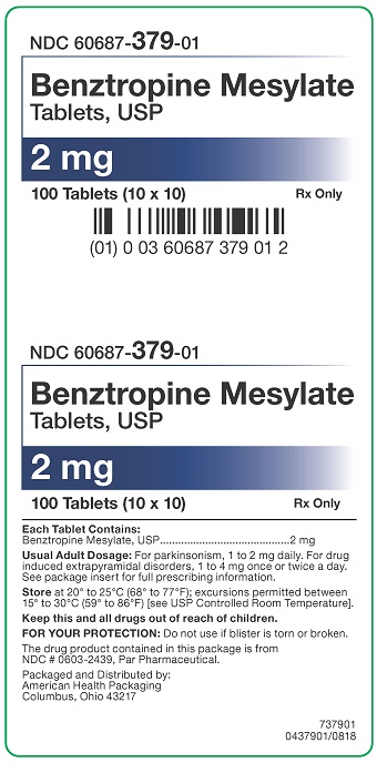 NDC 60687-368 Benztropine Mesylate Benztropine Mesylate