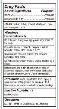 Product Images Iodine Tincture Photos - Packaging, Labels & Appearance