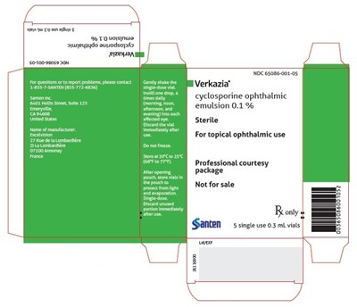 Verkazia Emulsion Product Images - NDC 65086-001