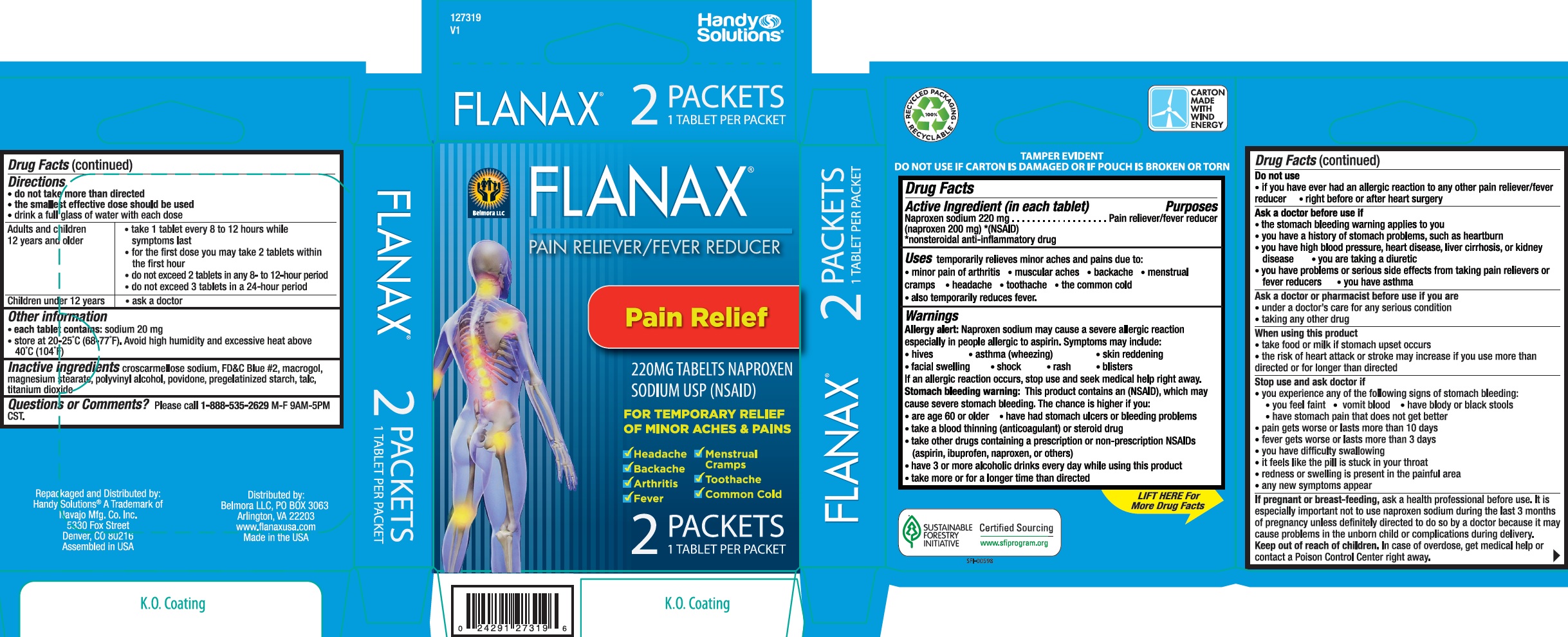 NDC 67751-154 Flanax Pain And Fever Reliever Tablet Oral