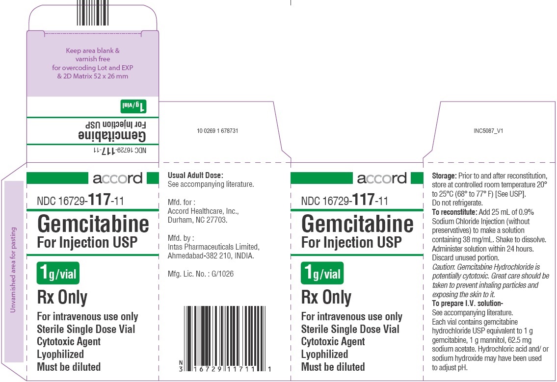 NDC 16729-092 Gemcitabine Hydrochloride Gemcitabine Hydrochloride