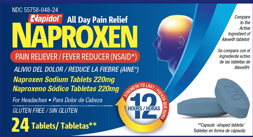 Pill Identifier Rapidol Naproxen - Size, Shape, Imprints and Color