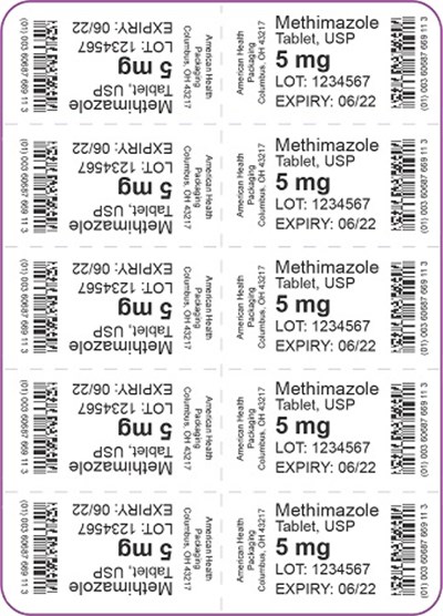 Methimazole Tablet- Images NDC60687-680