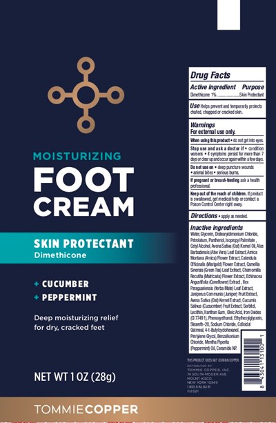 Tommie Copper Foot Cream Product Images - NDC 72562-222