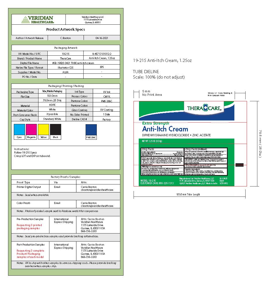 NDC 71101-215 Theracare Extra Strength Anti-itch Cream Itch Stopping ...