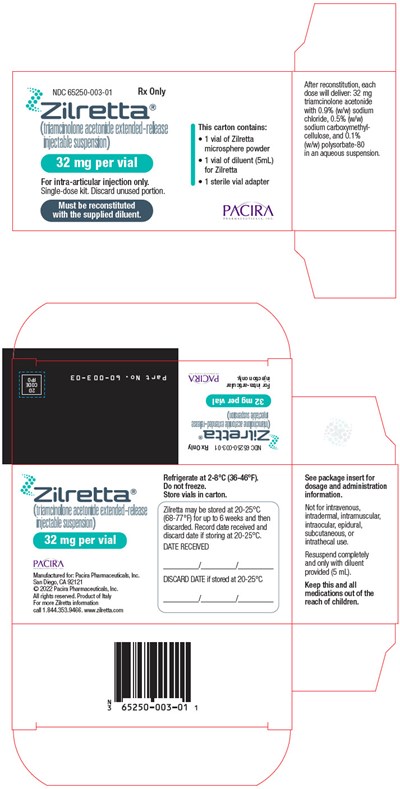 FDA Label for Zilretta Kit Intra-articular - Indications, Usage ...