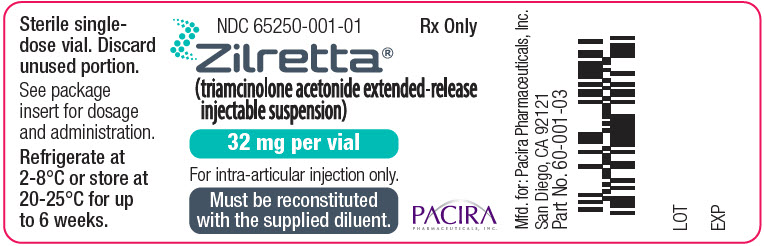 FDA Label for Zilretta Kit Intra-articular - Indications, Usage ...