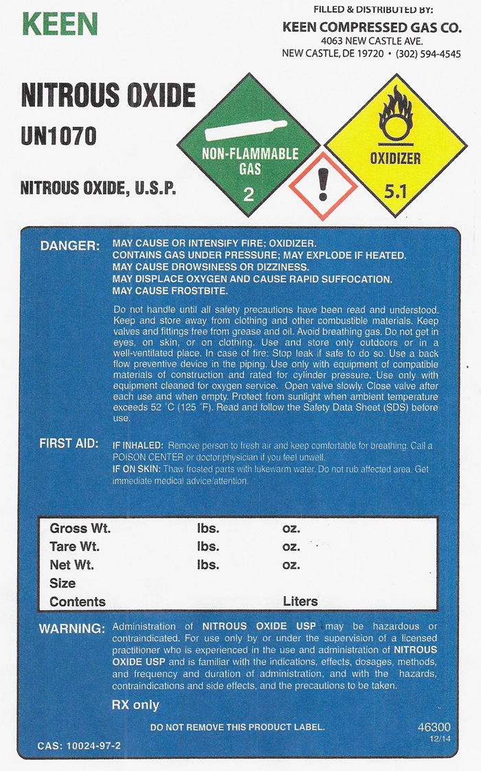 Product Images Nitrous Oxide Photos - Packaging, Labels & Appearance
