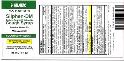 NDC 54838-105 Silphen Dm Cough Dextromethorphan Hydrobromide
