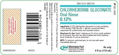 NDC 0121-0893 Chlorhexidine Gluconate Chlorhexidine Gluconate