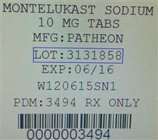 Product Images Montelukast Sodium Photos - Packaging, Labels & Appearance