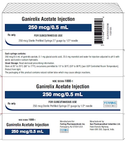 NDC 55566-1000 Ganirelix Acetate Ganirelix Acetate
