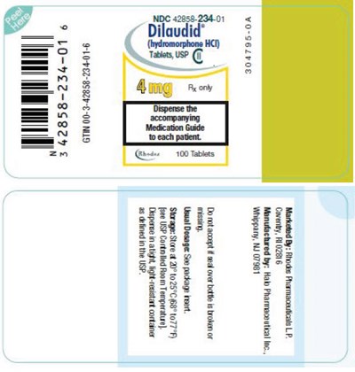 NDC 42858-122 Dilaudid Hydromorphone Hydrochloride