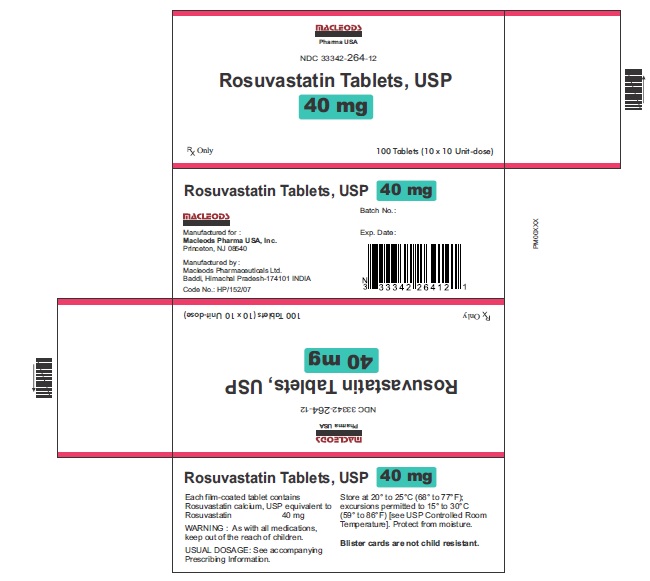 Rosuvastatin Tablet- Images NDC33342-263